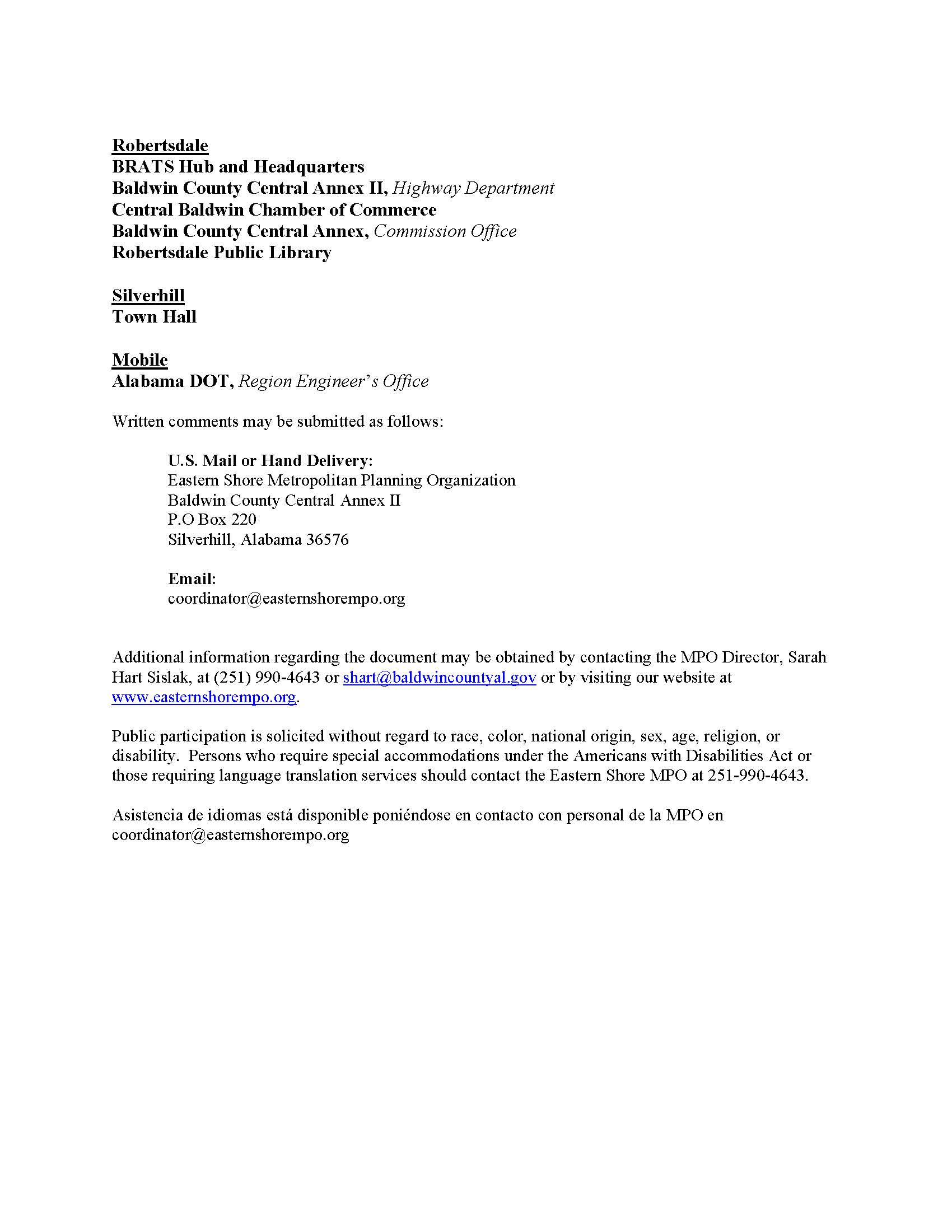Public Notice – Draft FY25 UPWP
